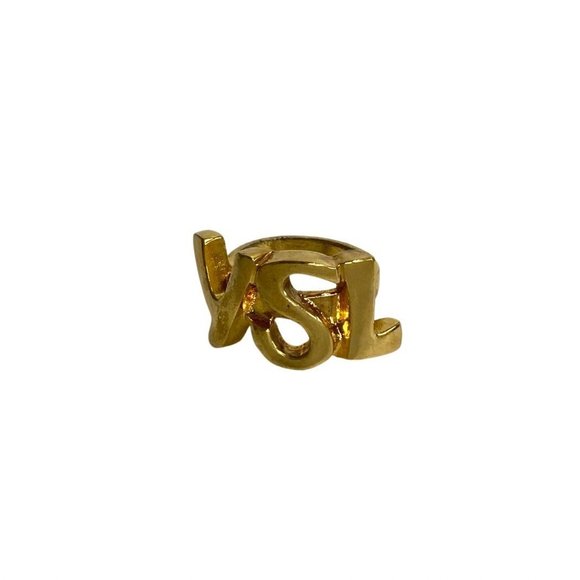 OTHERS | Jewelry | Yves Saint Laurent Ysl Metal Fittings Ring Gold Mens ...